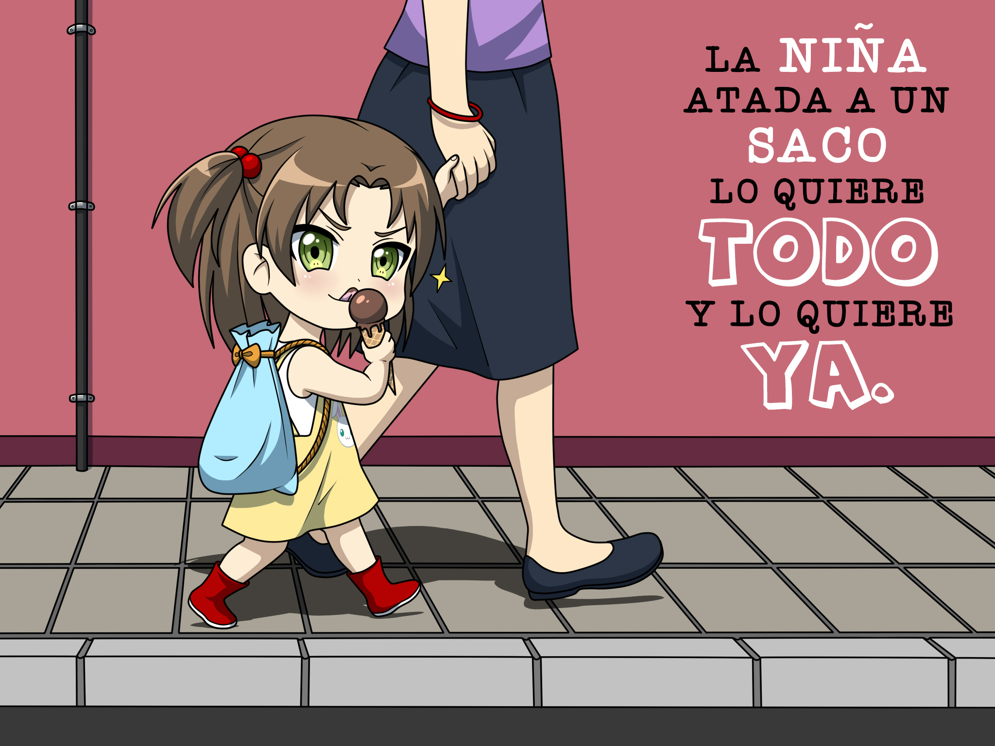 La Niña Atada a un Saco - Broadcasting Comics